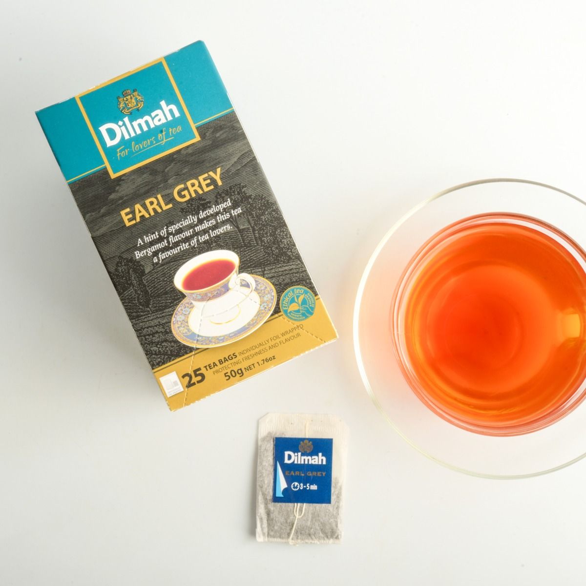 Earl Grey Gourmet fekete tea, Dilmah, 25 tasak, 50g - eMAG.hu