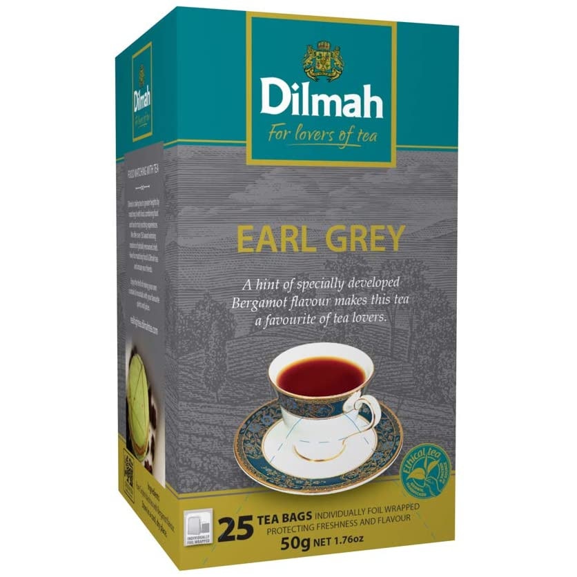 Earl Grey Gourmet fekete tea, Dilmah, 25 tasak, 50g - eMAG.hu