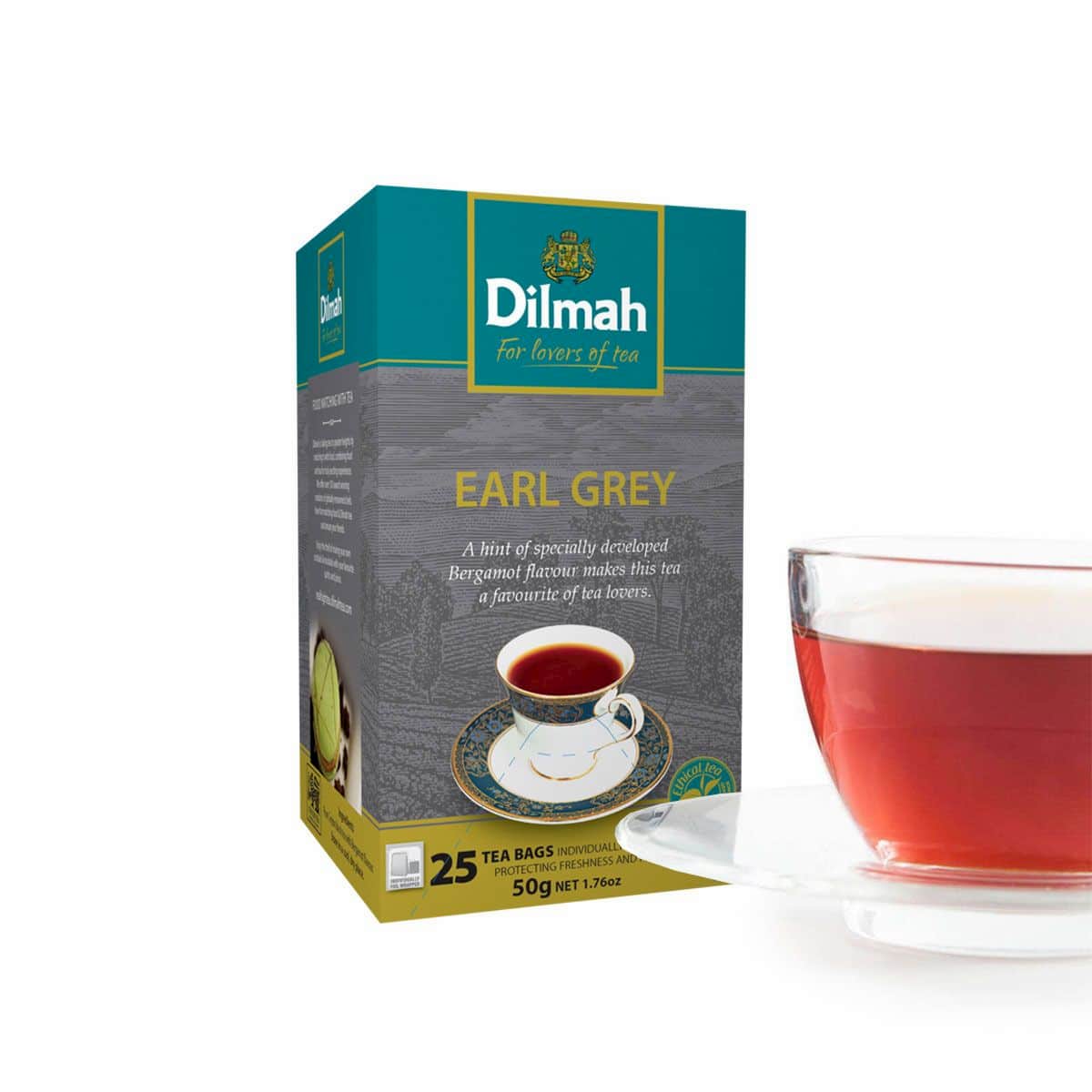 Earl Grey Gourmet fekete tea, Dilmah, 25 tasak, 50g - eMAG.hu