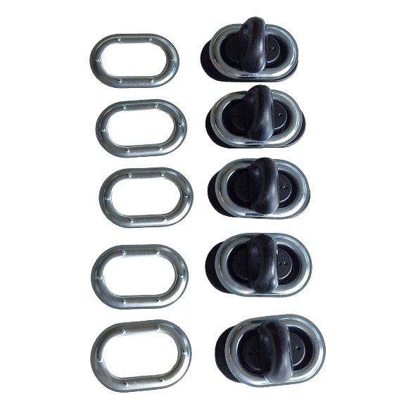 Set 10 Bride Rotative NEGRE Anti UV + Capse Metalice Ovale 42mmx22mm ...