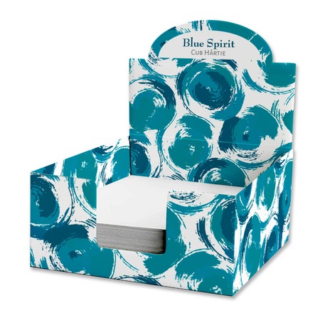 Cub de Hartie Blue Spirit, 9x9 cm, 500 File/Set, Albe - eMAG.ro