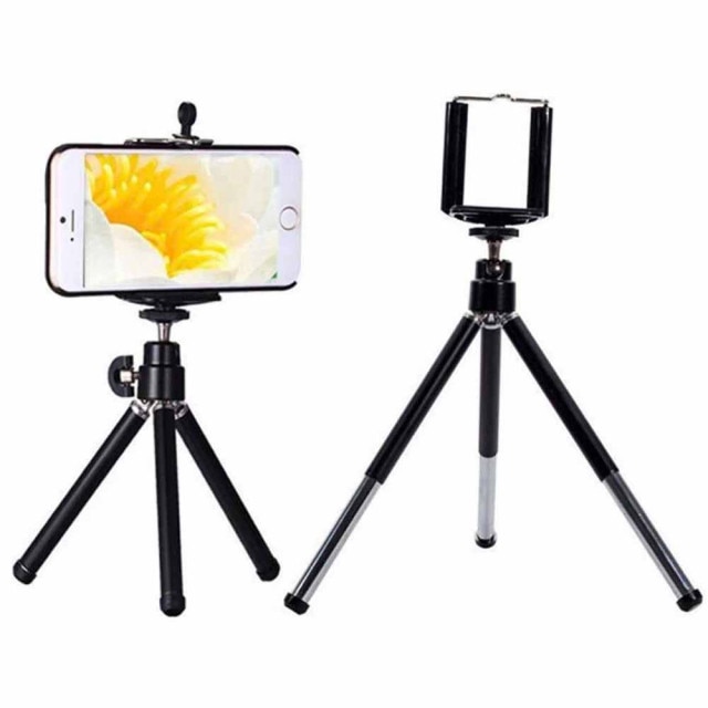 Mini trepied telescopic Pufo cu suport pentru telefon mobil sau aparat ...