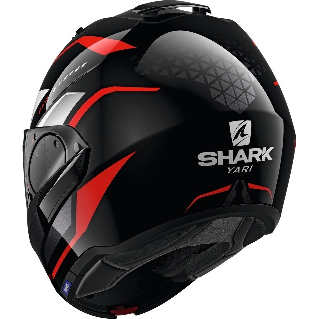 Casca moto Shark EVO-ES yari negru/alb/rosu, S - eMAG.ro