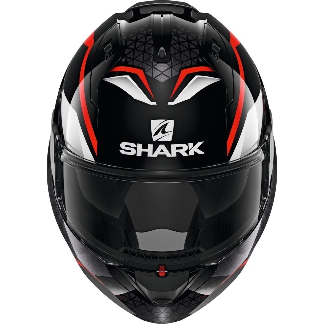 Casca moto Shark EVO-ES yari negru/alb/rosu, S - eMAG.ro