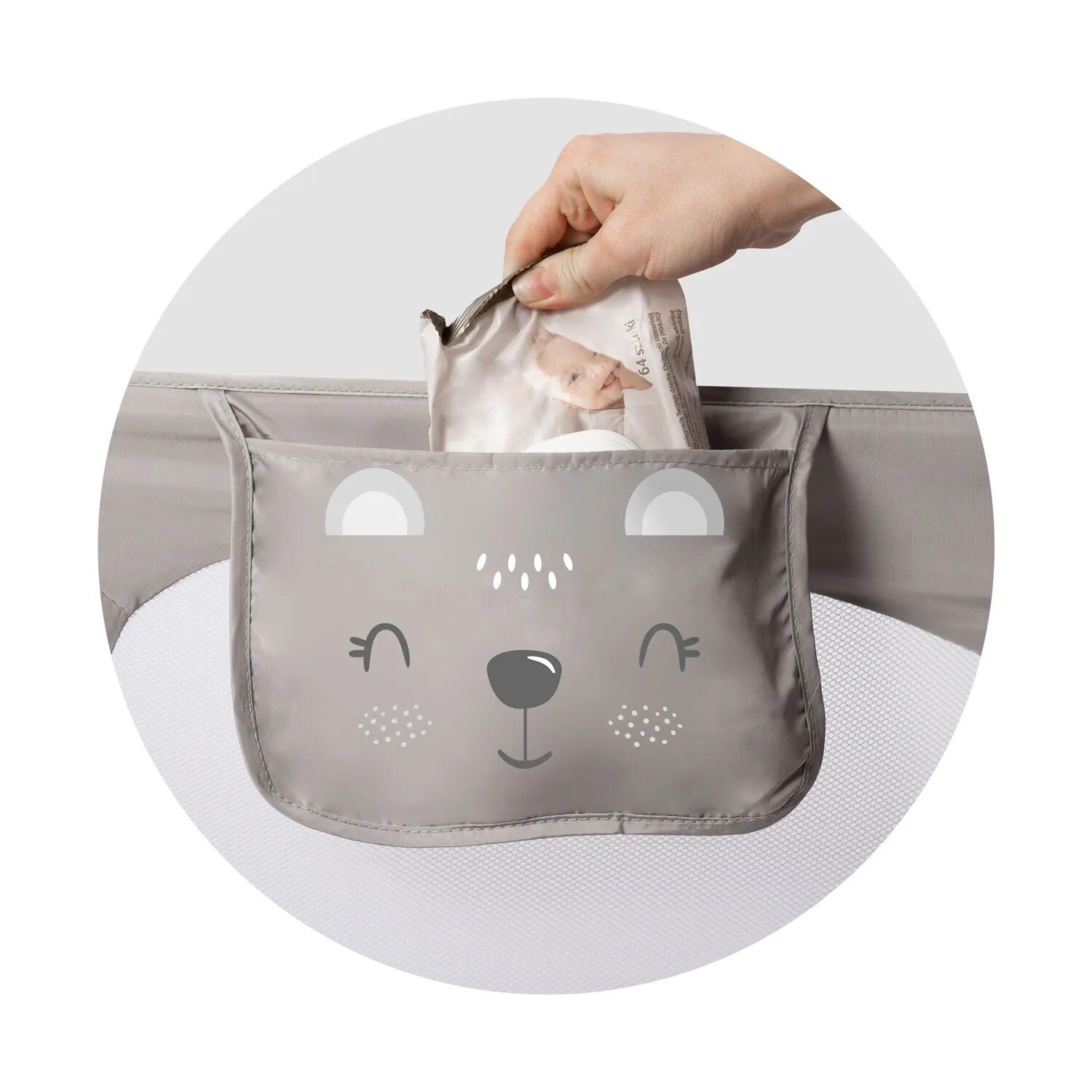 Защитна преграда за детско легло DacEnergy©, 150x42x35см, заключваща ...