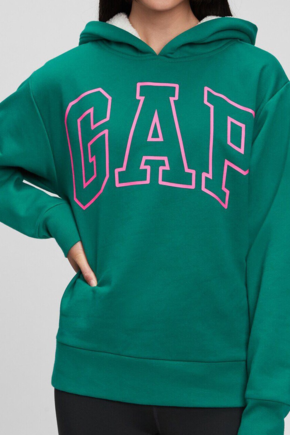 GAP, Hanorac cu logo, Verde, L - eMAG.ro