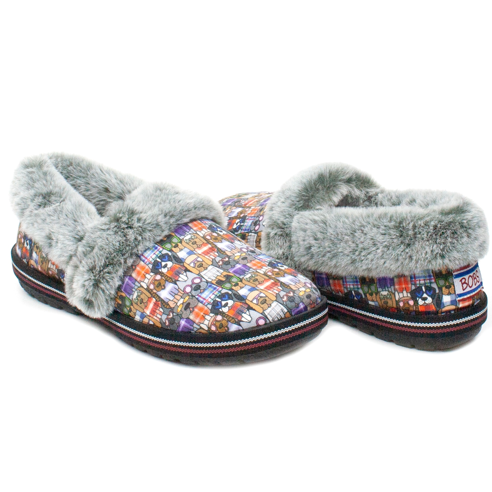 Papuci casa dama catei multicolor - eMAG.ro