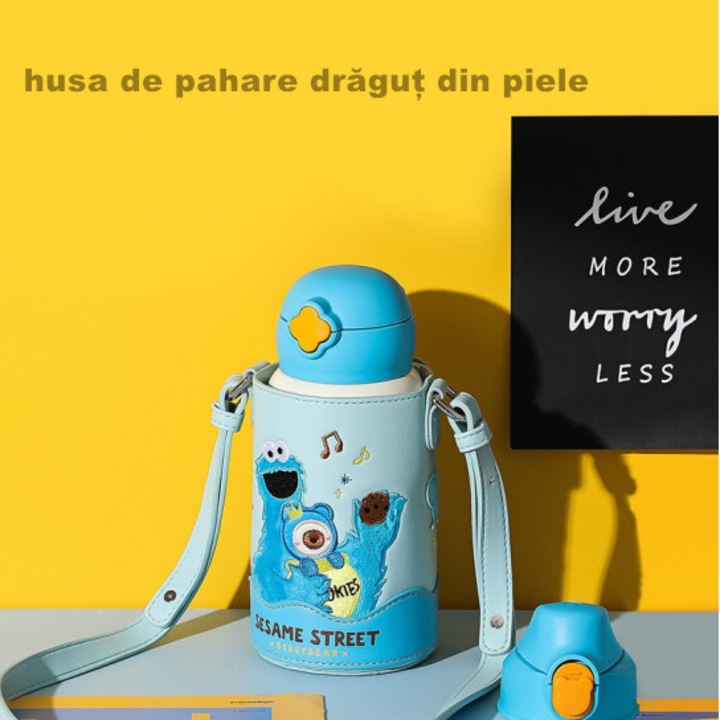 Termos Copii Cu Husa, Pai si Cana, BeddyBear, Sesame Street Elmo ...
