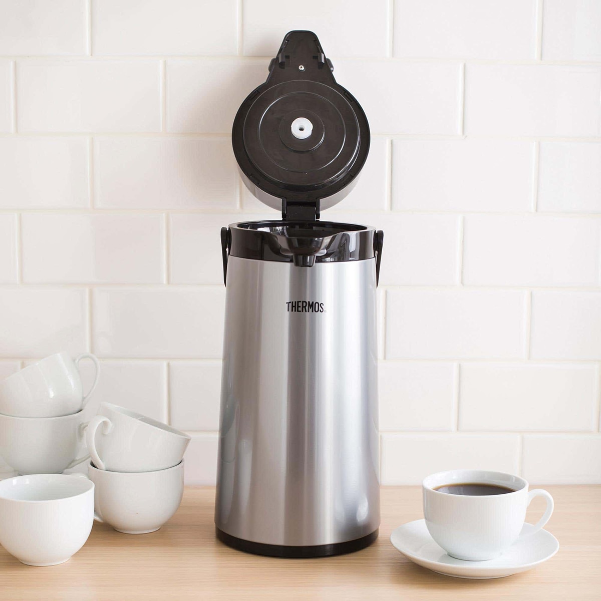 Термос Thermos Coffee Butler 9-211206, С помпа 1.9 л, Инокс, Запазва ...