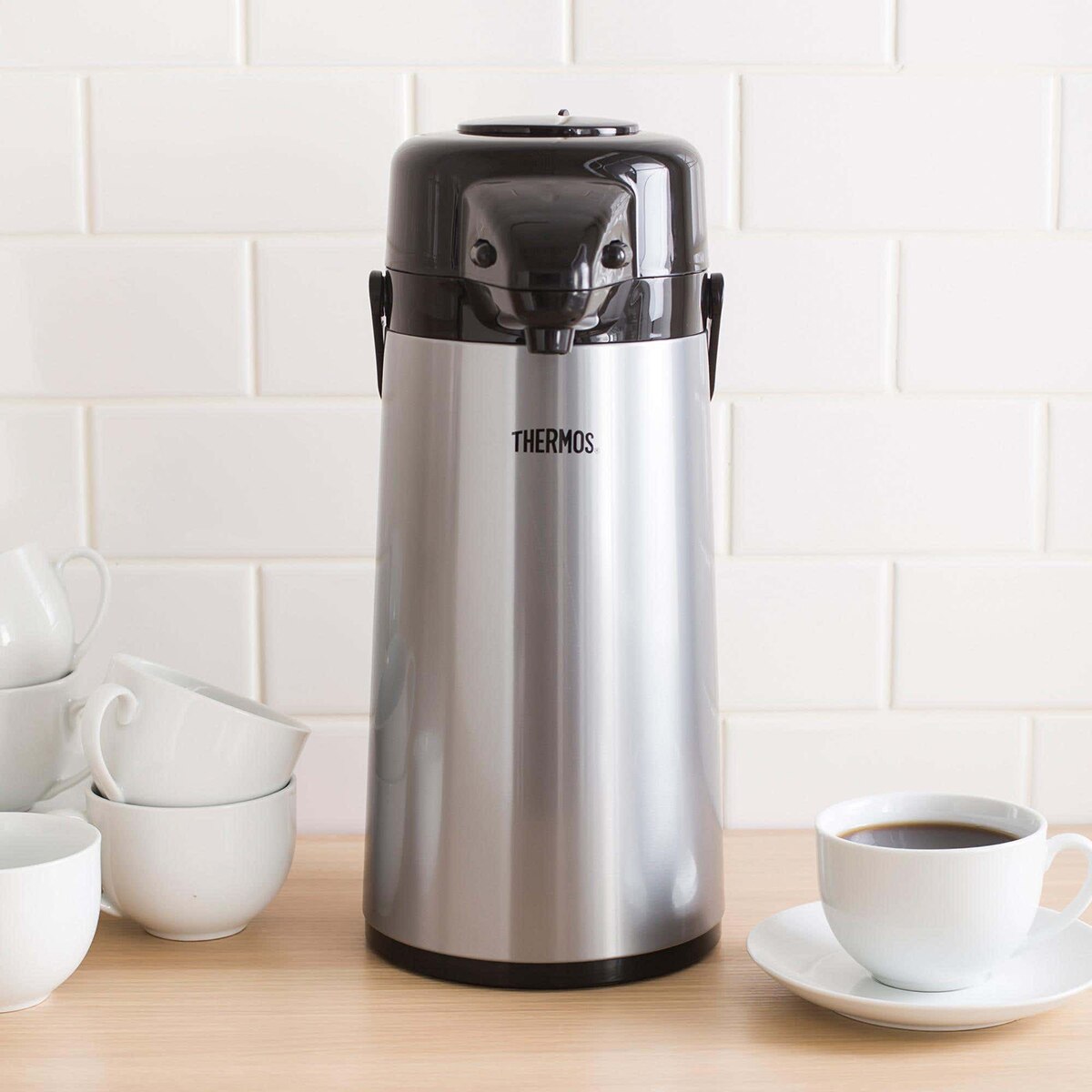 Термос Thermos Coffee Butler 9-211206, С помпа 1.9 л, Инокс, Запазва ...