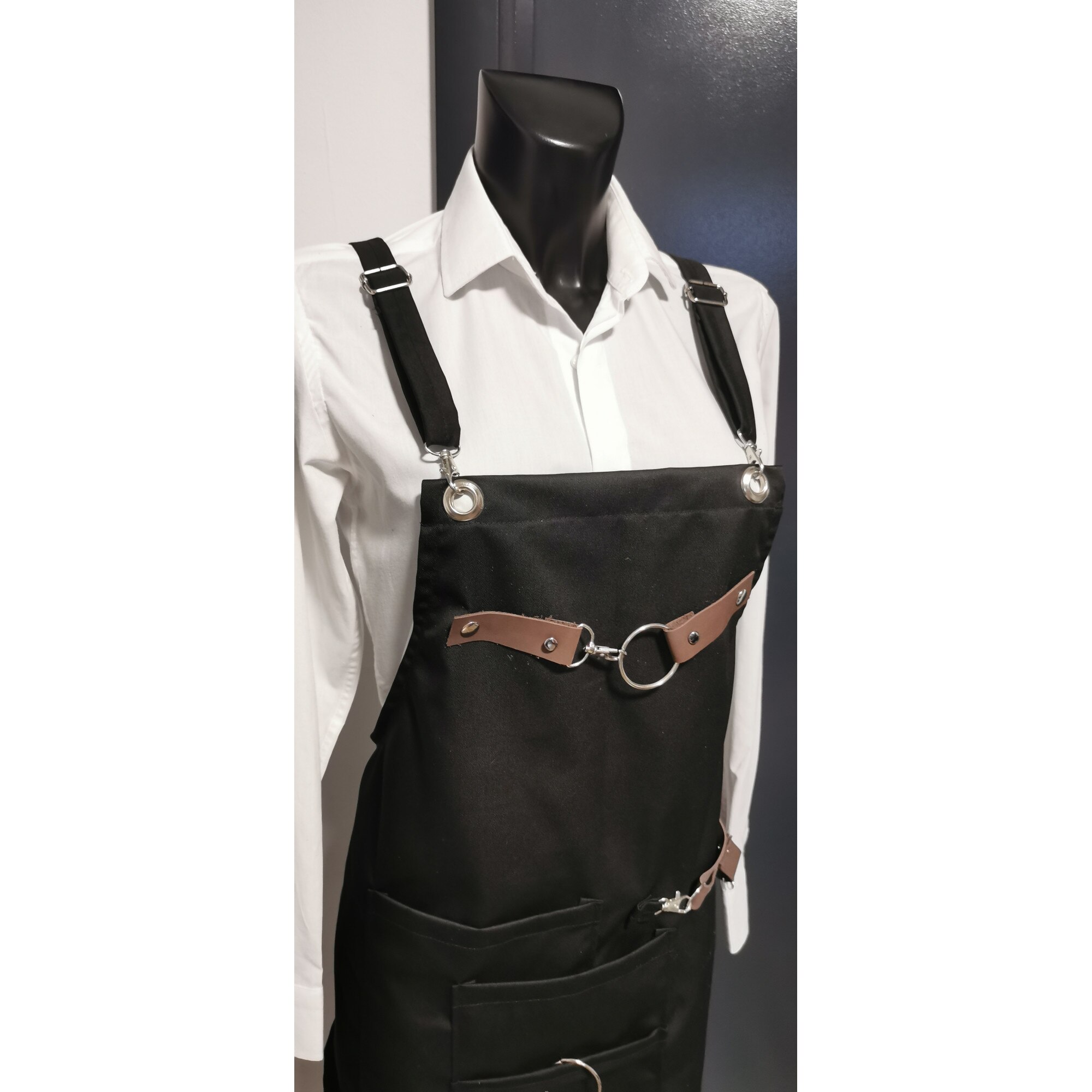 Sort barman, cu piele naturala detasabila 3 - eMAG.ro