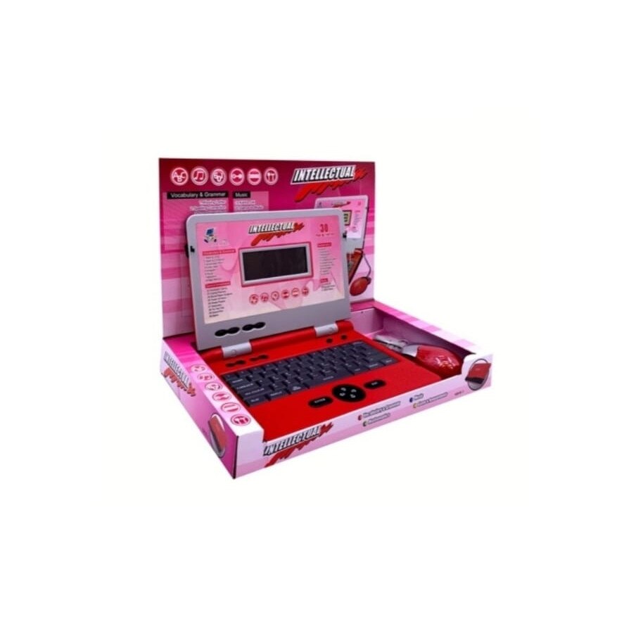 Jucarie educativa Laptop Roz cu mousse, 28 cm - eMAG.ro