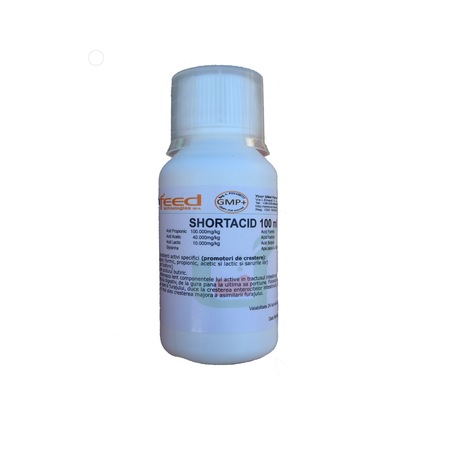 Aditiv furajer acidifiant complex, SHORTACID LICHID 100ML - eMAG.ro