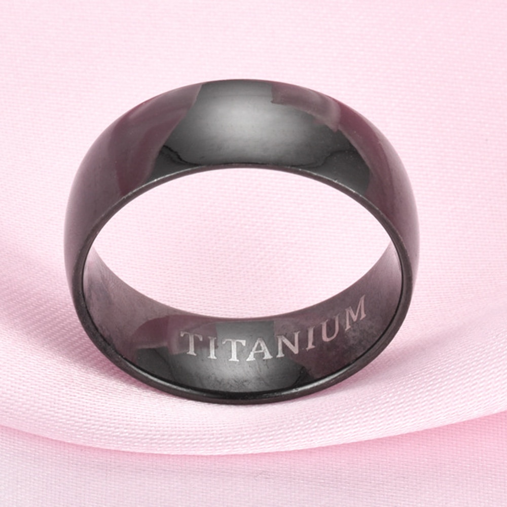 Inel titan 3729, Negru,7 US, Sic Moda - eMAG.ro