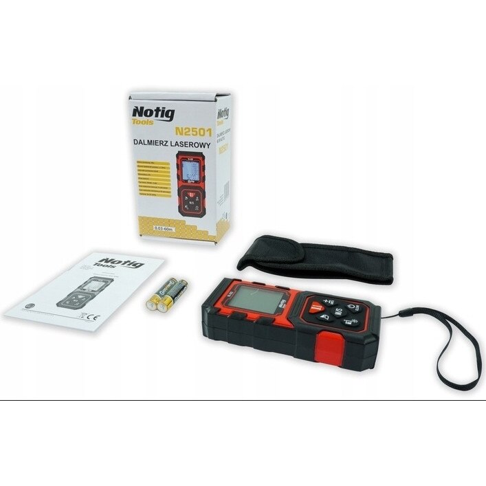 Telemetru laser profesional digital 60 m NOTIG - eMAG.ro