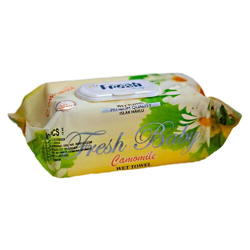 Servetele umede Fresh Baby - musetel, 100buc - eMAG.ro