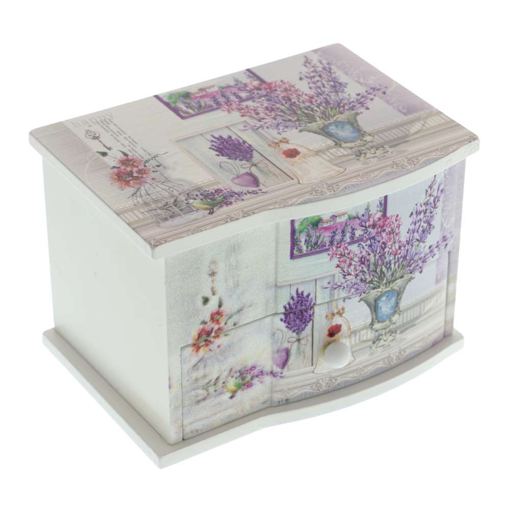 Levendula fa ékszerdoboz 1 fiók 14 cm - eMAG.hu