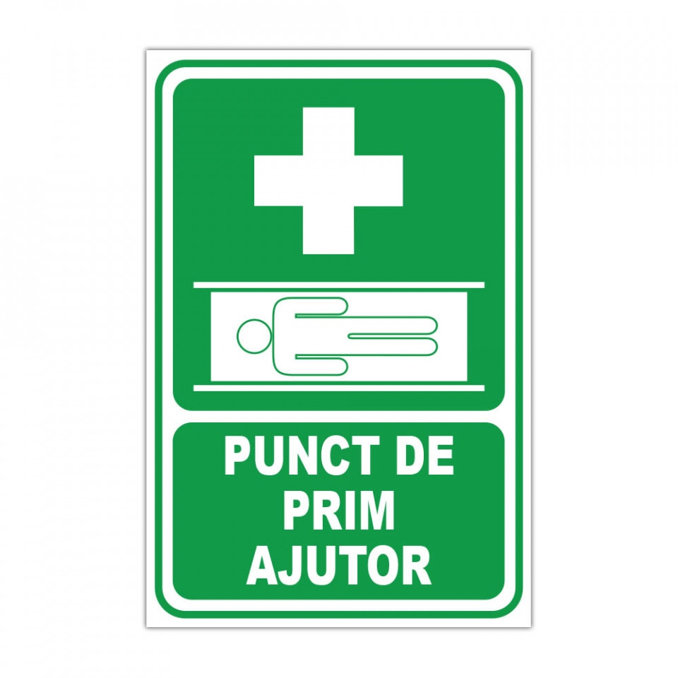 Indicator Salvare si Prim Ajutor, Punct de prim ajutor, Autocolant ...