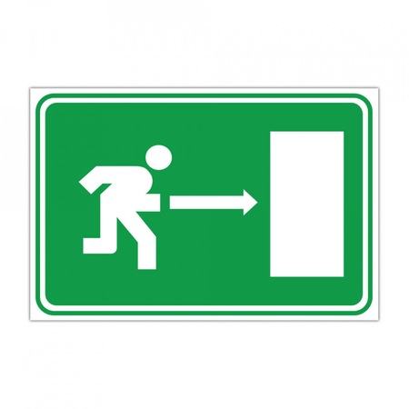 Indicator Salvare si Prim Ajutor, Iesire spre dreapta, Autocolant ...