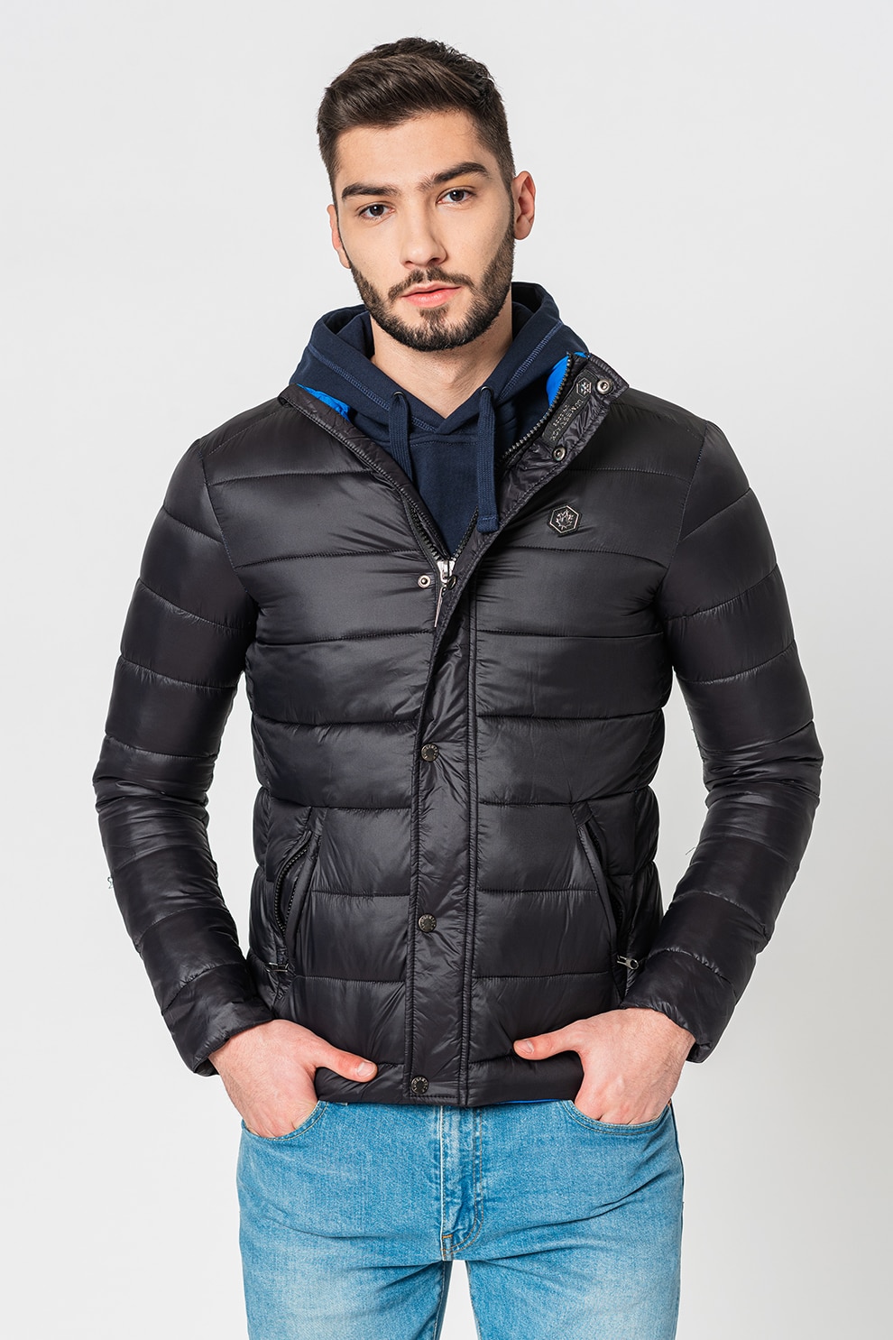 Lumberjack, Frozen steppelt télikabát, Fekete, 52 - eMAG.hu