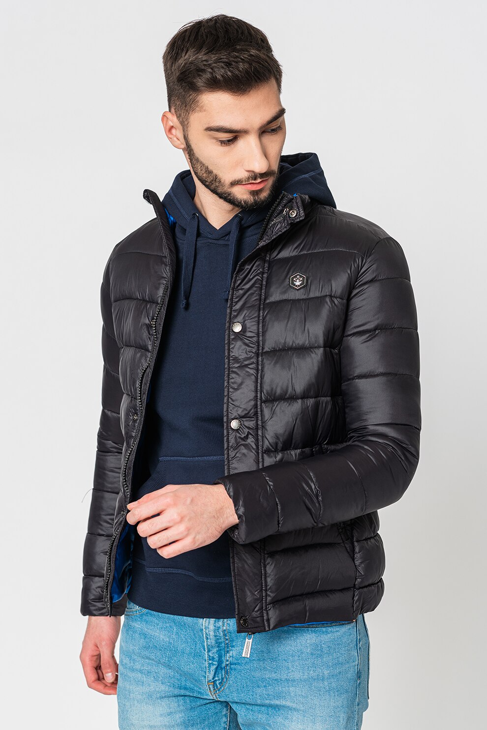 Lumberjack, Frozen steppelt télikabát, Fekete, 52 - eMAG.hu