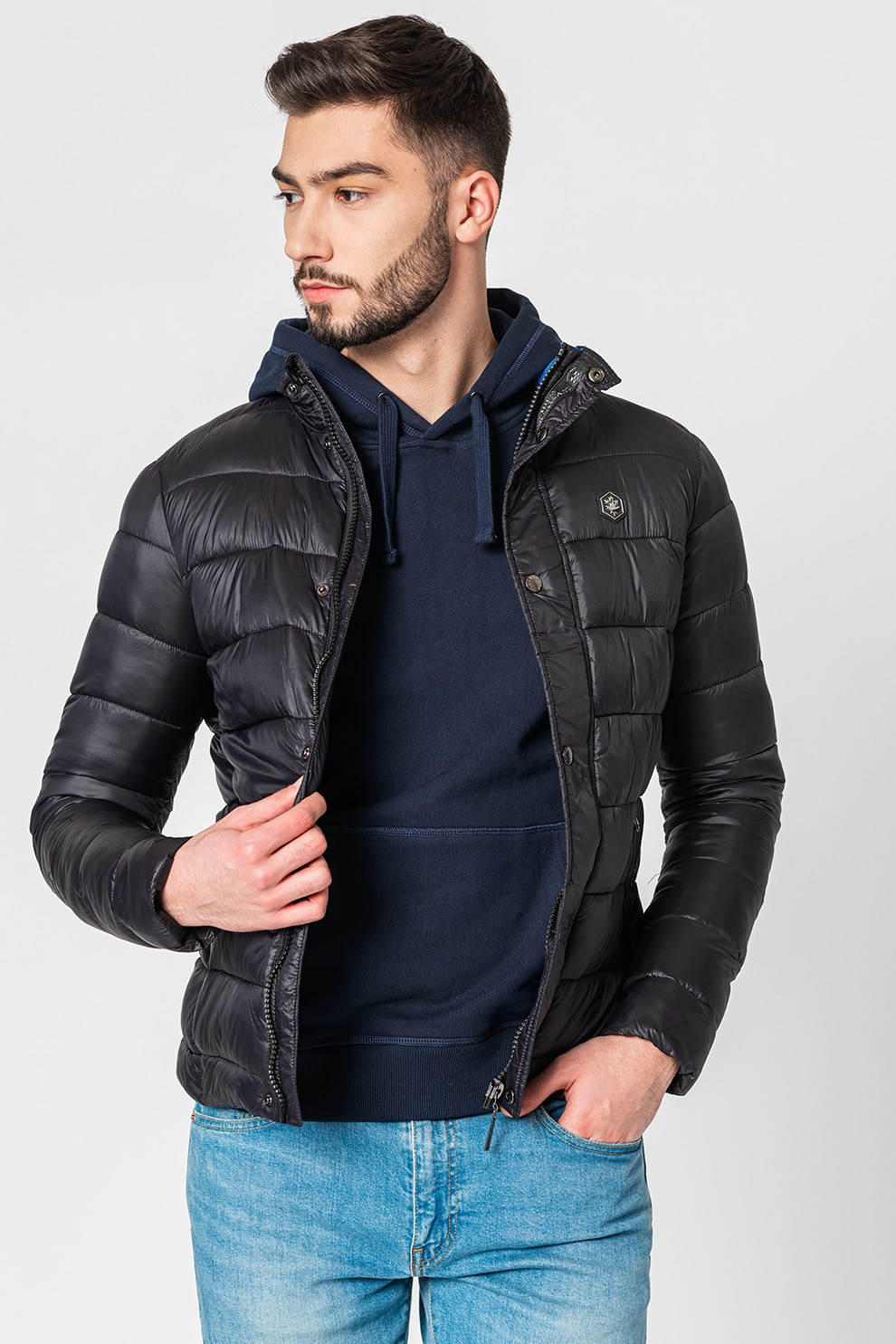 Lumberjack, Frozen steppelt télikabát, Fekete, 52 - eMAG.hu