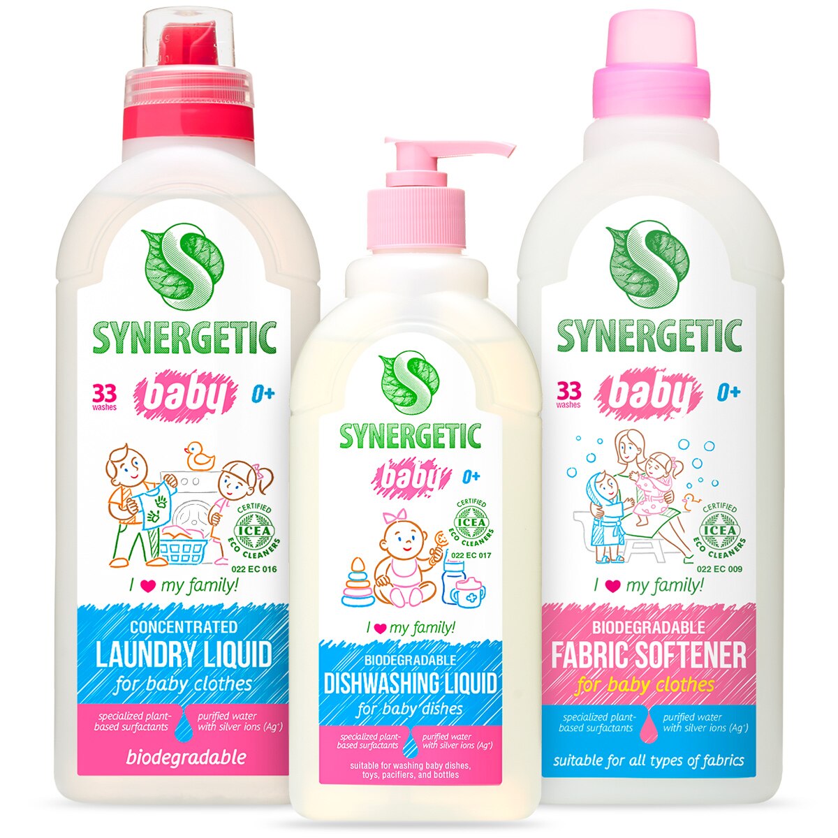 Set 3 Produse Synergetic, Balsam de rufe, Detergent lichid de rufe, de ...