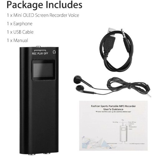 Mini Reportofon digital iUni MEP05, 8GB, Functie MP3 Player - eMAG.ro