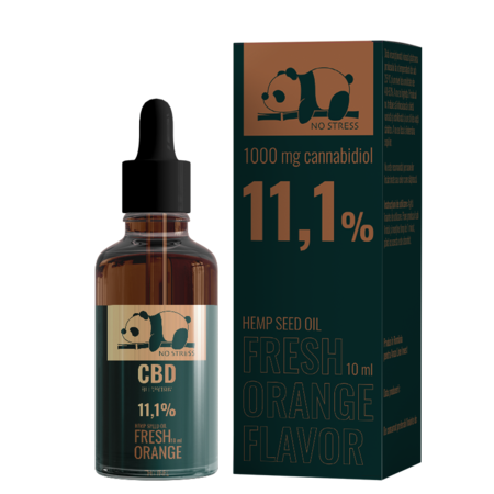 Ulei din seminte de canepa, 10 ml, cu aroma portocala, 11,1% CBD No ...