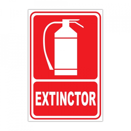 Indicator Paza si Stingerea Incendiilor, Extinctor, Autocolant, 15x20 ...