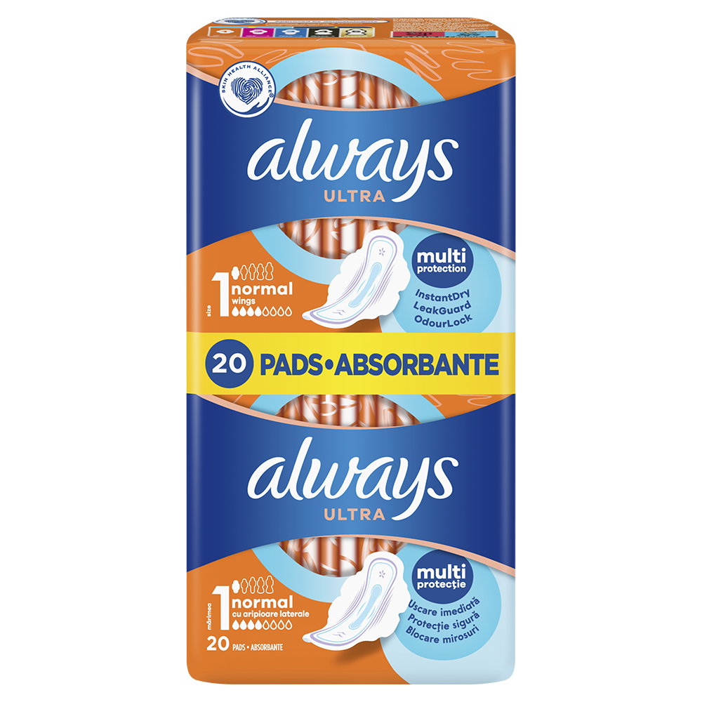 Absorbante Always Ultra Normal Duo Pack, 20 buc - eMAG.ro