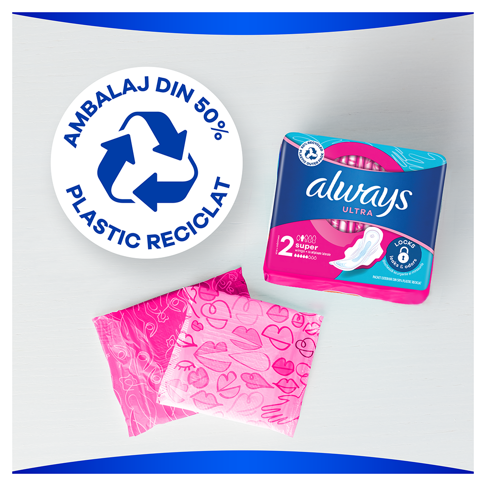 Absorbante Always Ultra Super Quattro Pack, 32 buc - eMAG.ro