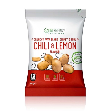 Snack Fasole Fava aroma Chili-Lamaie Greenergy 60gr - eMAG.ro