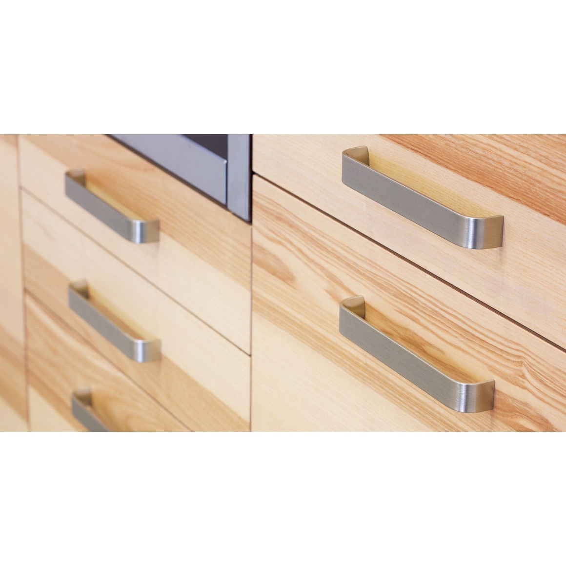 Maner pentru mobila Sense, finisaj otel inoxidabil, L 199 mm - eMAG.ro