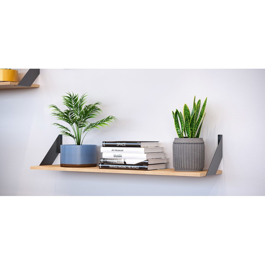 Suport polita model FLAT, 200x200 mm, finisaj negru mat - eMAG.ro