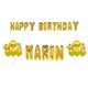 Set Baloane Happy Birthday Marin, Cake topper, Auriu ,32Buc - eMAG.ro