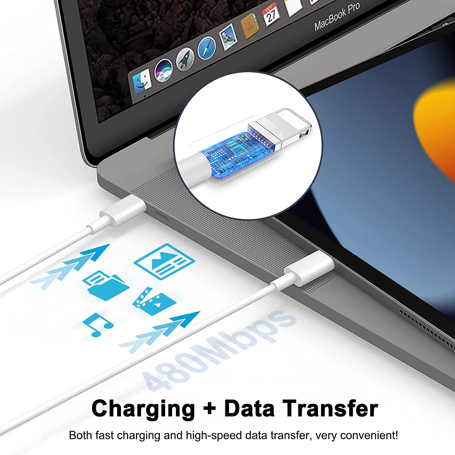 Incarcator compatibil cu iPhone 14/13/12/11/Pro/Pro Max/iPad/AirPods ...