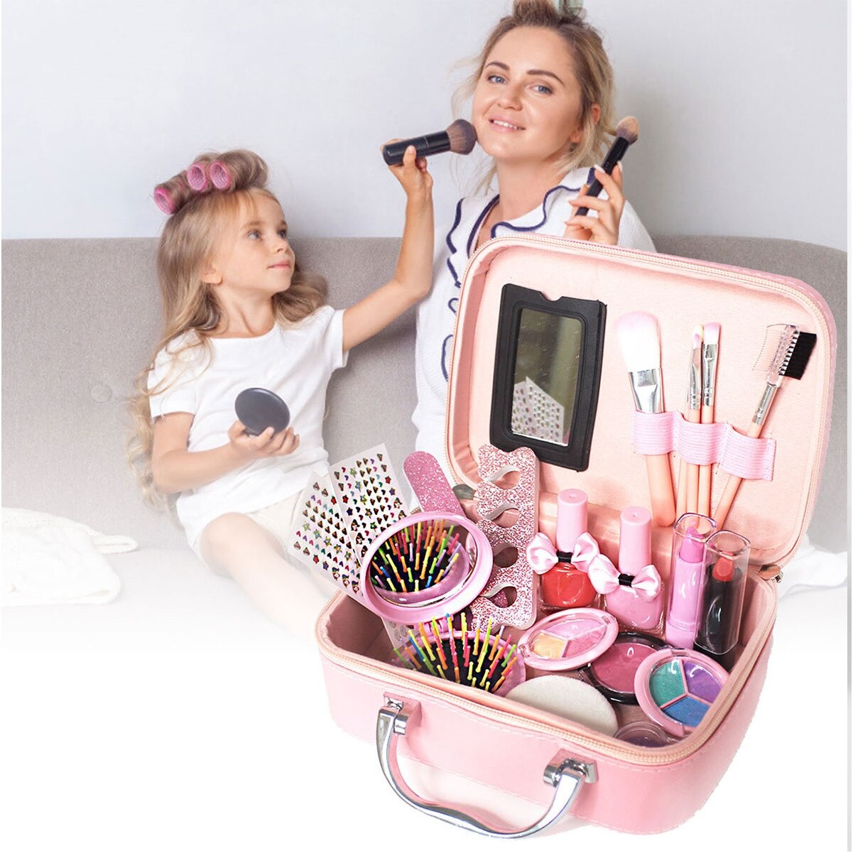 Trusa beauty Hi Lila Rossa girls, makeup si unghii, solubile in apa ...