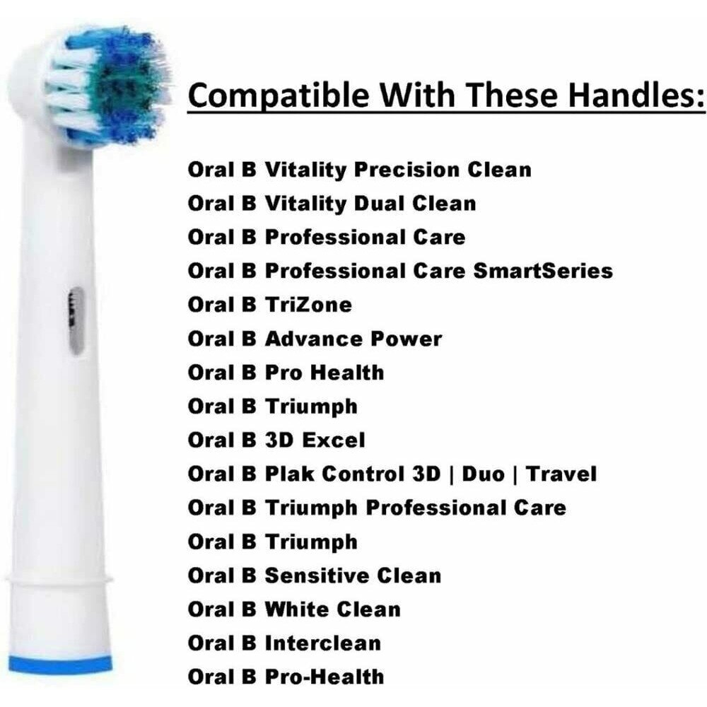 Комплект от 8 глави за четки, Съвместими с Oral B Braun, Многоцветен ...