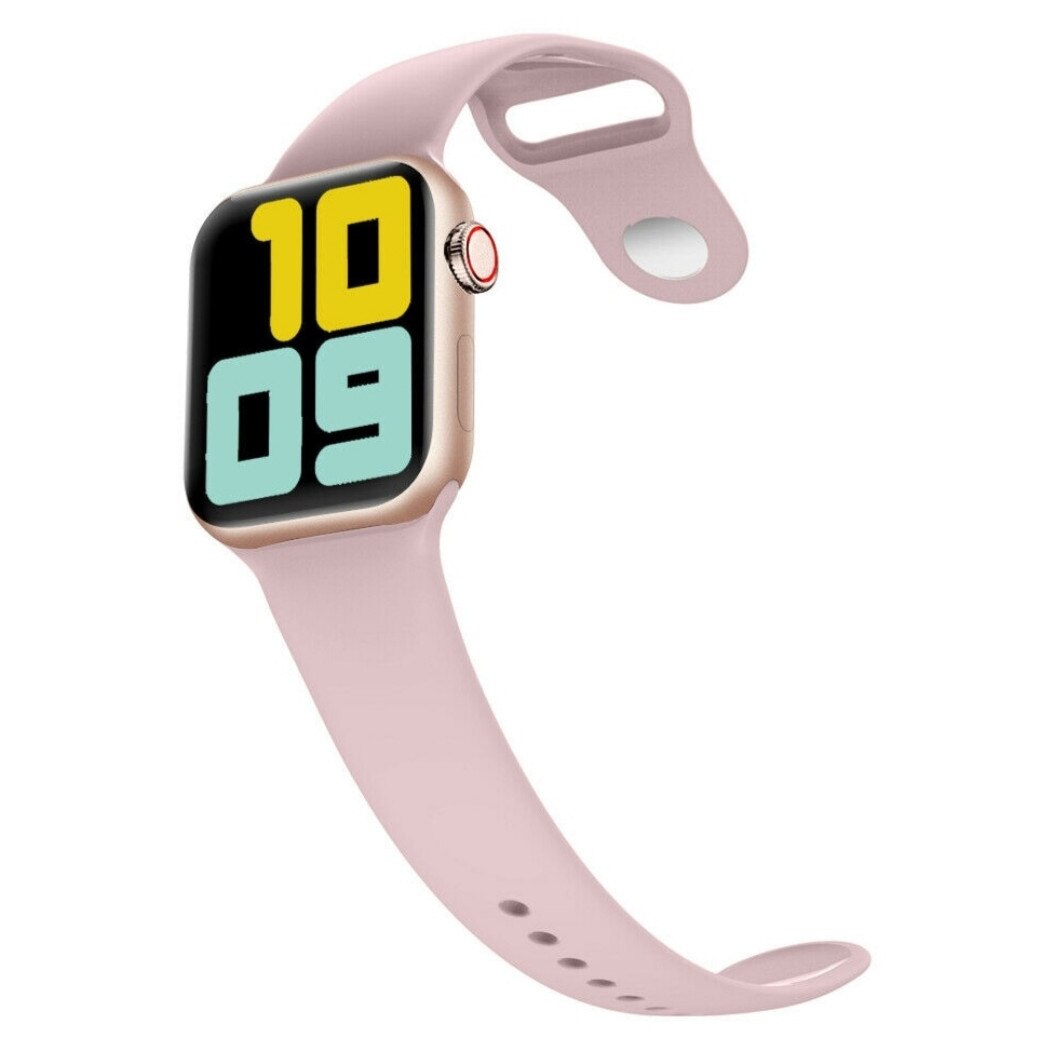 Ceas smartwatch roz, Display Touch Screen 1,54'' Curbat, Notificari ...