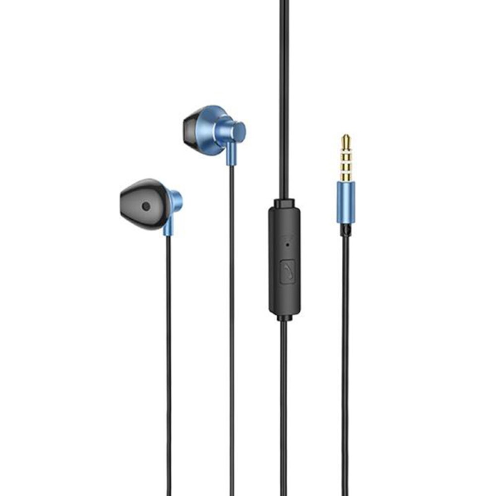 Casti Belle M75, Hoco, Jack 3.5 mm, 1.2 m, Albastru/Negru - eMAG.ro