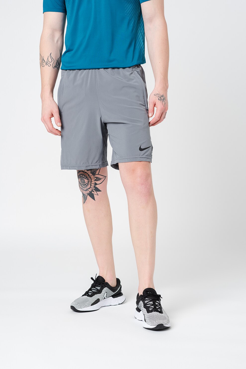 Nike, Фитнес шорти Pro Dri-FIT Flex Max, Сив, S - eMAG.bg