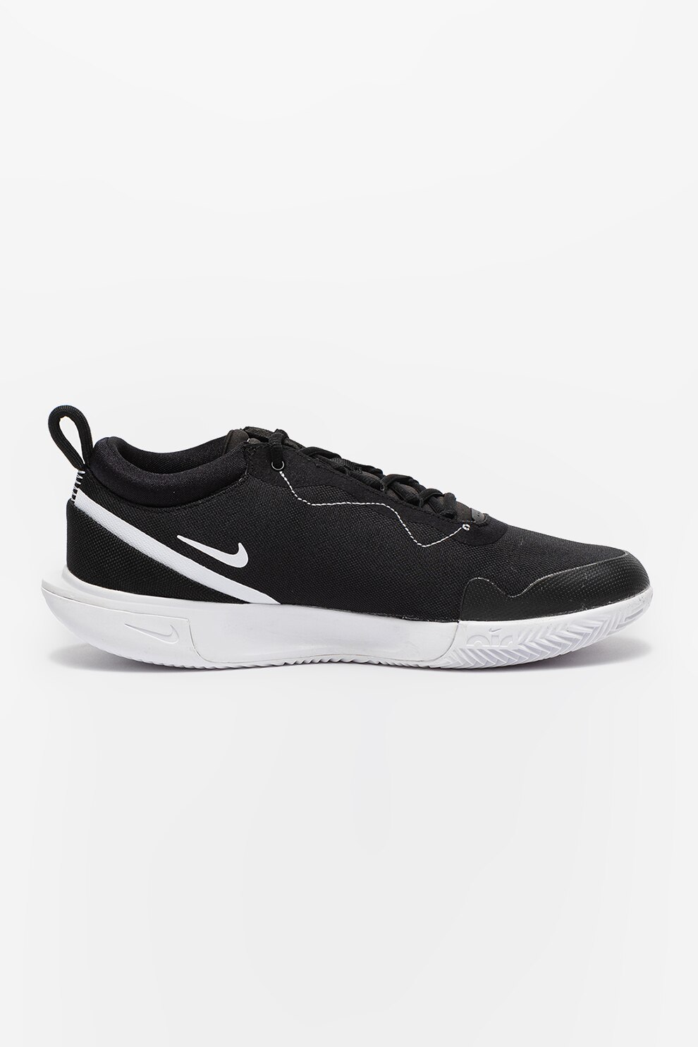 Nike, Pantofi pentru tenis Zoom Court Pro, Negru, Alb, 9 - eMAG.ro