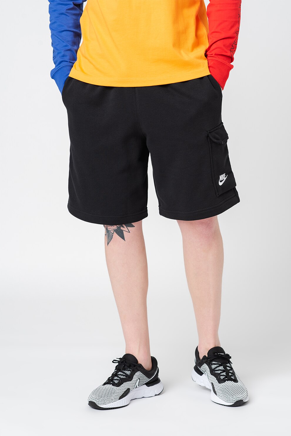 Nike, Жарсени бермуди карго, Черен, S - eMAG.bg