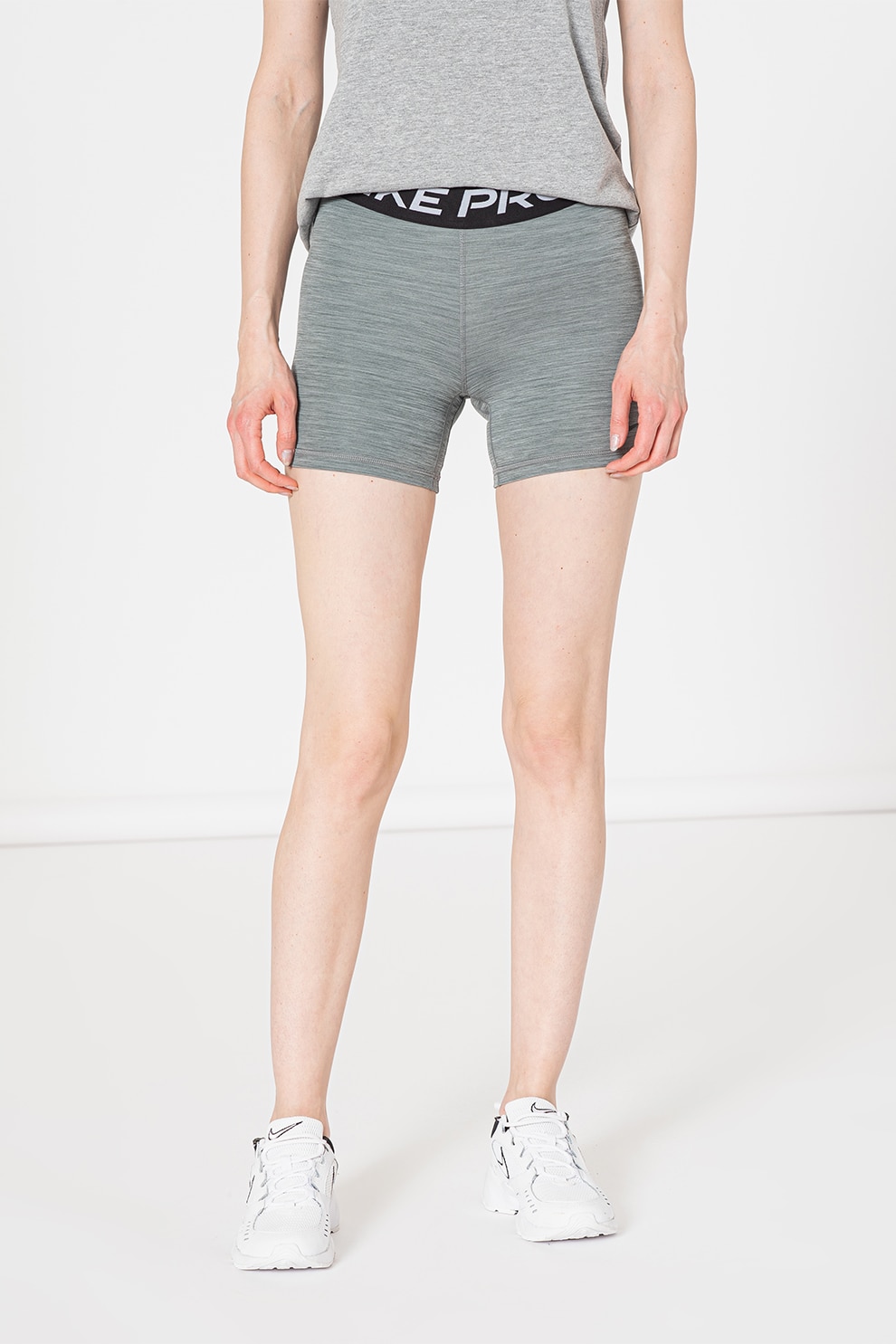 Nike, Colanti scurti cu banda logo in talie si tehnologie Dri-FIT ...