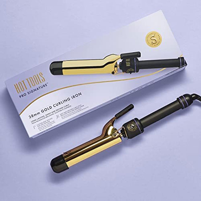 Маша за коса Hot Tools Gold Curling, 38 mm, позлатени, Pro Signature ...