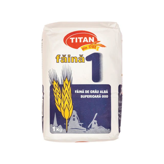 Set Faina alba de grau Titan 1Kg, 10 Pachete/Set - eMAG.ro