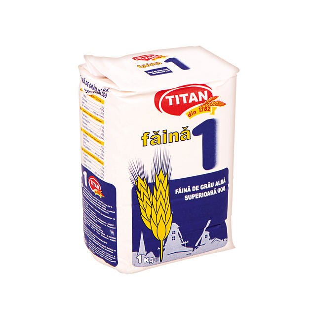 Set Faina alba de grau Titan 1Kg, 10 Pachete/Set - eMAG.ro