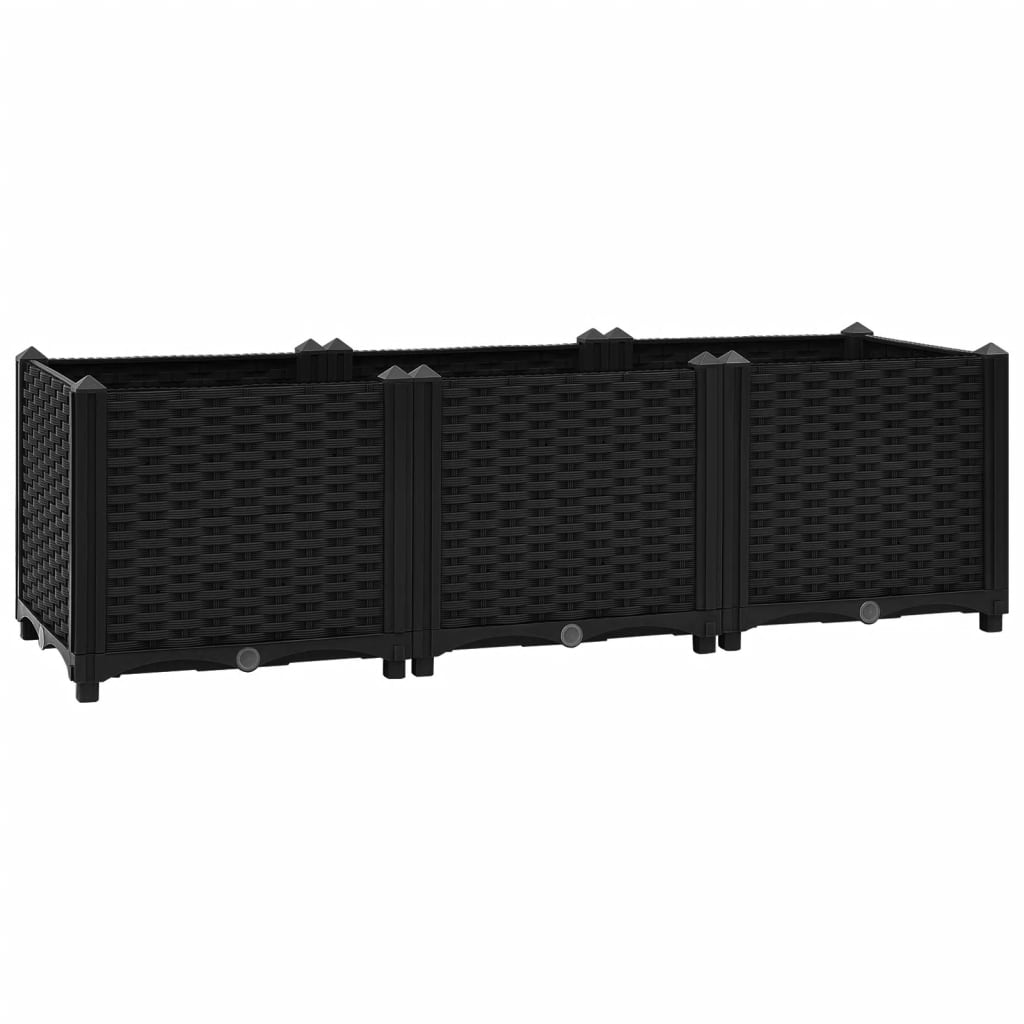 Strat inaltat vidaXL, 120x40x38 cm, polipropilena 7.13 kg 316532 - eMAG.ro
