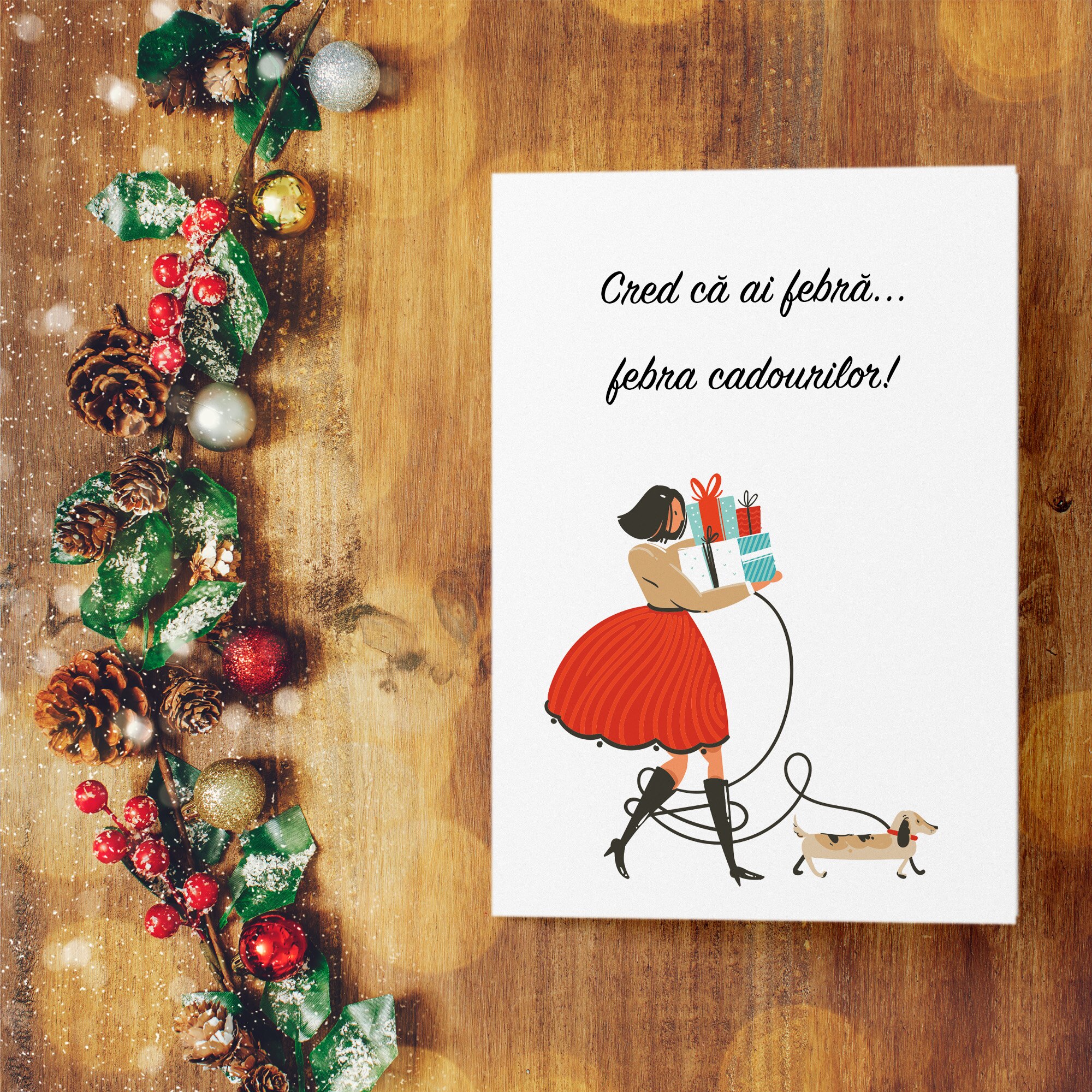 Felicitare 100% reciclata cu plic, hartie texturata premium - Febra ...